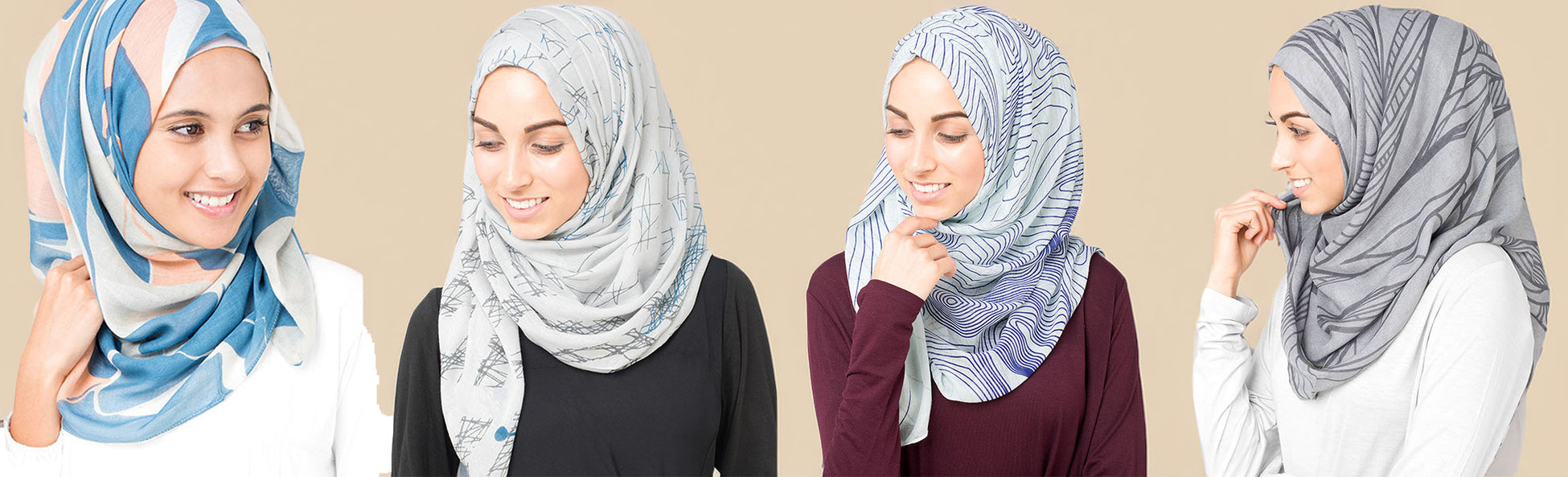 Printed Hijabs – Floral, Abstract & Trendy Styles | IDH – India ...